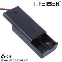 China 2AA battery holder with lid, switch, and wire - custom wire available for sale