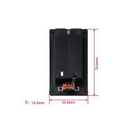 China 2AAA rechargeable square battery pack with lid and switch, black for sale