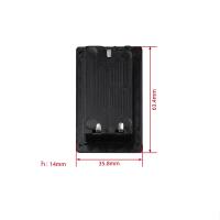 China 2AAA rechargeable square battery pack with lid, no switch, black for sale