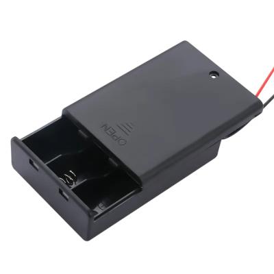 China 3 AA rechargeable square battery packs with lid and switch for sale