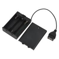 China 3AA battery pack with lid, switch, and USB plug for sale