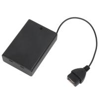 China 3AA battery pack with lid, switch, and USB plug for sale