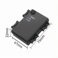China 3 AA batteries compartment with timer function, lid, and switch for sale