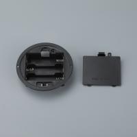 China 3AA Embedded Round Battery Holder with Cover and Switch, Black for sale