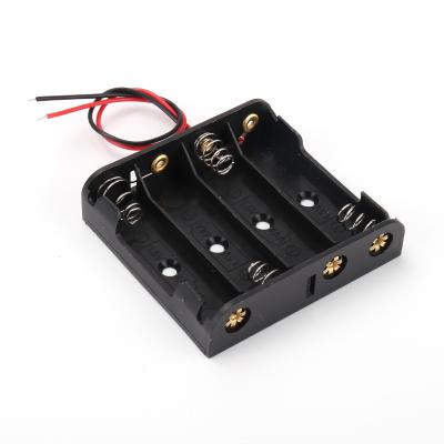 China 4AA battery holder with wire, wire end optional for sale