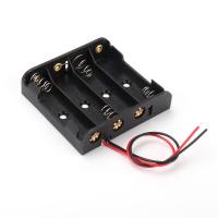 China 4AA battery holder with wire, wire end optional for sale