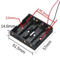 China 4 AA battery holders with wires The wire end is optional for sale