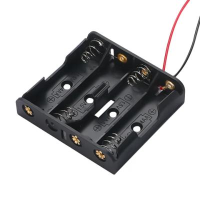 China 4 AA battery holders with wires The wire end is optional for sale