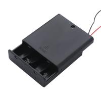 China 4 AA battery pack with lid and switch, comes with RoHS and CE certifications for sale