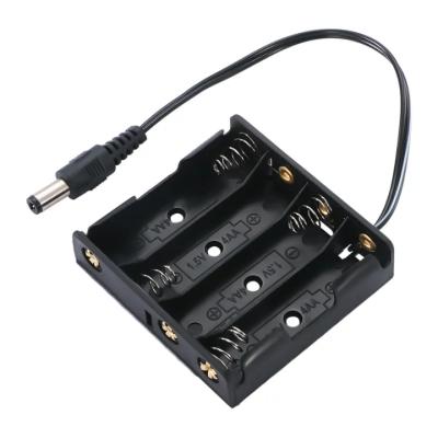 China 4 AA battery pack with DC power plug for sale