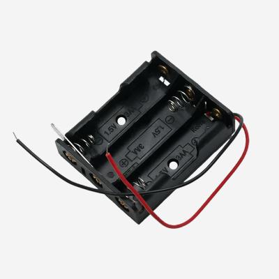 China 3 AA battery pack with a knife switch and wires for sale