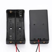China 2-pack 18650 lithium battery pack with wires, laid side by side for sale