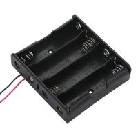 China 4-pack 18650 lithium battery pack with wires, laid side by side for sale