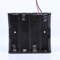 China 4-pack 18650 lithium battery pack with wires, laid side by side for sale