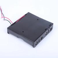 China 4-pack 18650 lithium battery pack with wires, laid side by side for sale