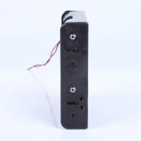 China 4-pack 18650 lithium battery pack with wires, laid side by side for sale
