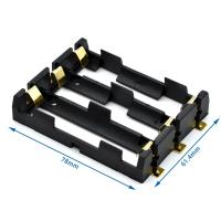 China 3 cell 18650 lithium battery holder SMT surface mount type for sale
