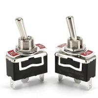 China E-TEN1122 3-pin 2-position Screw-on Toggle Switch 1122 rocker switch, 12mm push-button switch, three-pin two-position switch with current-enhancing screw terminals for sale