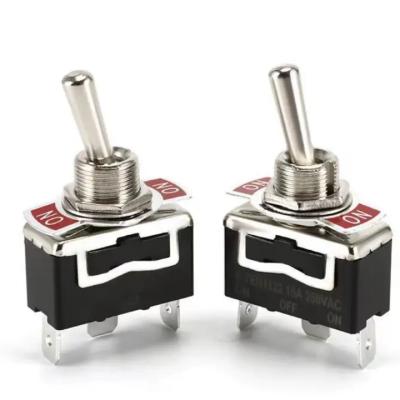 China E-TEN1122 3-pin 2-position Screw-on Toggle Switch 1122 rocker switch, 12mm push-button switch, three-pin two-position switch with current-enhancing screw terminals for sale