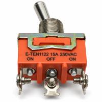 China E-TEN1122 3-pin 2-position Screw-on Toggle Switch 1122 rocker switch, 12mm push-button switch, three-pin two-position switch with current-enhancing screw terminals for sale