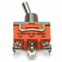 China E-TEN1122 3-pin 2-position Screw-on Toggle Switch 1122 rocker switch, 12mm push-button switch, three-pin two-position switch with current-enhancing screw terminals for sale