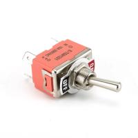 China E-TEN1221 4-pin toggle switch  1221 rocker switch, 12MM push-button switch, four-pin two-position current-boosting screw terminal for sale