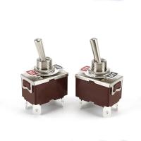 China E-TEN1221 4-pin toggle switch  1221 rocker switch, 12MM push-button switch, four-pin two-position current-boosting screw terminal for sale