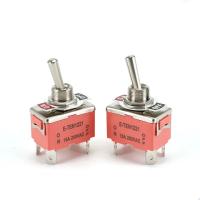 China E-TEN1221 4-pin toggle switch  1221 rocker switch, 12MM push-button switch, four-pin two-position current-boosting screw terminal for sale