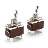China E-TEN1221 4-pin toggle switch  1221 rocker switch, 12MM push-button switch, four-pin two-position current-boosting screw terminal for sale