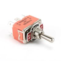 China E-TEN1322 6-pin 2-position toggle switch 1322 rocker switch, 12MM push-button switch, six-pin two-position current-boosting screw terminal for sale