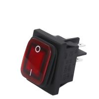 China KCD4 Waterproof 4P Lighted Rocker Switch, 2 Positions, 16A/20A, 250V/125V, 50,000 Cycle Life for sale