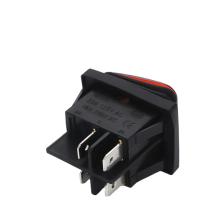 China KCD4 Waterproof 4P Lighted Rocker Switch, 2 Positions, 16A/20A, 250V/125V, 50,000 Cycle Life for sale