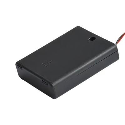 China 4 AAA battery pack with lid, switch, and leads Perfect for DIY projects for sale