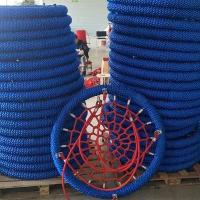 China Outdoor Nest Basket Rope Swing Playground Net Rope Swing for sale