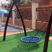 China Outdoor Nest Basket Rope Swing Playground Net Rope Swing for sale