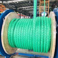 China High Strength Light Weight UHMWPE cord Marine Mooring Rope 8 Strands for sale