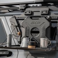 China 4x4 Aluminum Alloy Car Side Window Expansion Panel Kit with 7L Tank Bracket and Corrosion Resistant Traction Board for GWM Tank 400 Offroad Accessories for sale