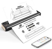 China F81 Portable Printer Wireless for Travel, Bluetooth WiFi Inkless Thermal Printers for 8.5