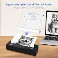 China PN81 Inkless Portable Printer for Travel, 300Dpi Wireless Bluetooth Thermal Printer, Compatible with Android/iOS & Laptop for sale