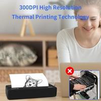 China PN81 Inkless Portable Printer for Travel, 300Dpi Wireless Bluetooth Thermal Printer, Compatible with Android/iOS & Laptop for sale