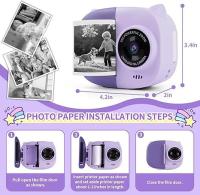 China Rongta Instant Print Camera for Kids, Children Portable Camara Toy Birthday Gifts, Kids Toys, 2.4 Inch Screen Kid Digital Camera for Girls Boys for sale
