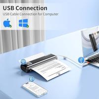 China Rongta Portable Printers Wireless for Travel, 300DPI WiFi & Bluetooth Mobile Thermal Inkless Printer for School/Office/Home Use for sale