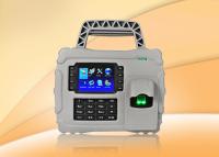China Biometric Fingerprint Time Attendance System With Portable Handle Backup Battery for sale
