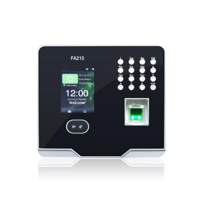 China HD Infrared Camera Face Recognition Time Attendance Access Control System FA210 for sale