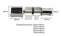 China Zinc Alloy Biometric Fingerprint Password Smart Door Lock Wireless lock for sale