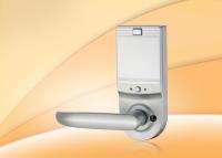 China Zinc Alloy Finger Scanner Door Lock / Silver Chrome Plating Digital Password Lock for sale