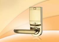 China Zinc Alloy Finger Scanner Door Lock / Silver Chrome Plating Digital Password Lock for sale