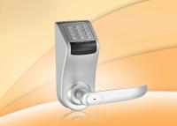 China Zinc Alloy Finger Scanner Door Lock / Silver Chrome Plating Digital Password Lock for sale