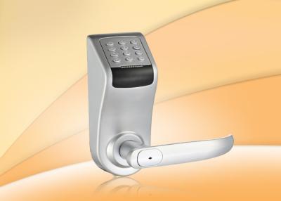 China Zinc Alloy Finger Scanner Door Lock / Silver Chrome Plating Digital Password Lock for sale