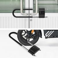 China TTlock / Tuya App Stainless Steel Bicycle Lock Fingeperprint U Lock -GL-P2 for sale